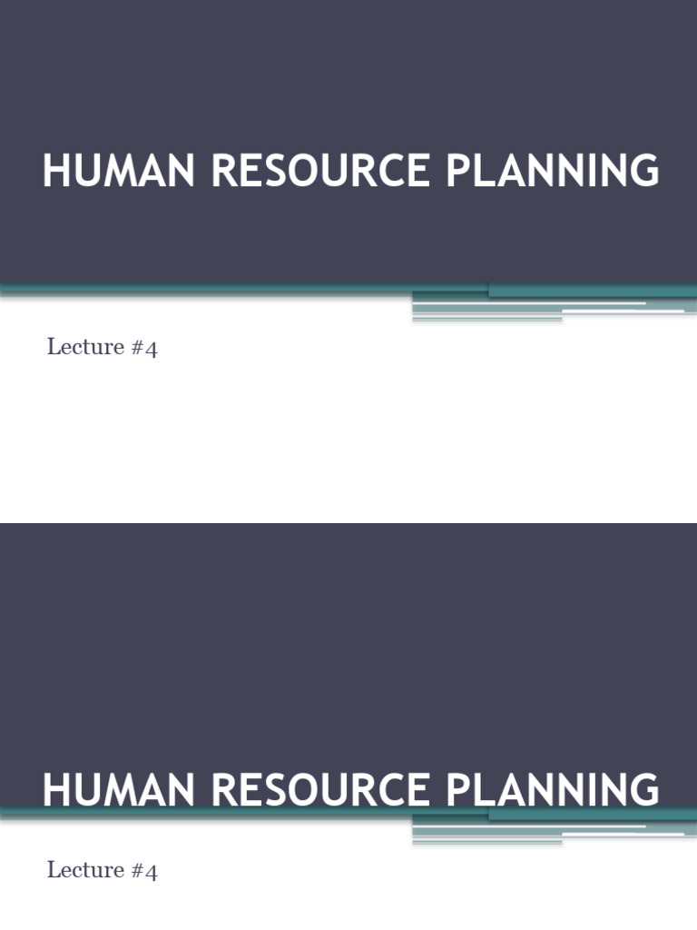 HRM - Lecture - 3-Human Resource Planning | PDF | Human Resource ... HRM - Lecture - 3-Human Resource Planning | PDF | Human Resource ...