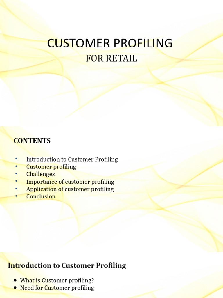 Customer Profiling - Overview | PDF | Market Segmentation | Data