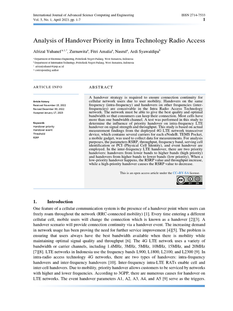 LTE Inter Frequency Handover | PDF | Cellular Network | Lte (Telecommunication)