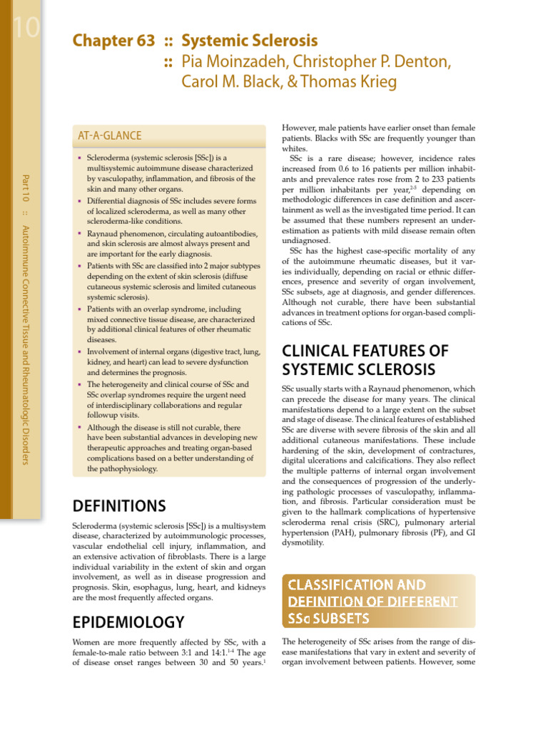 Systemic Sclerosis | PDF | Medicine | Diseases And Disorders