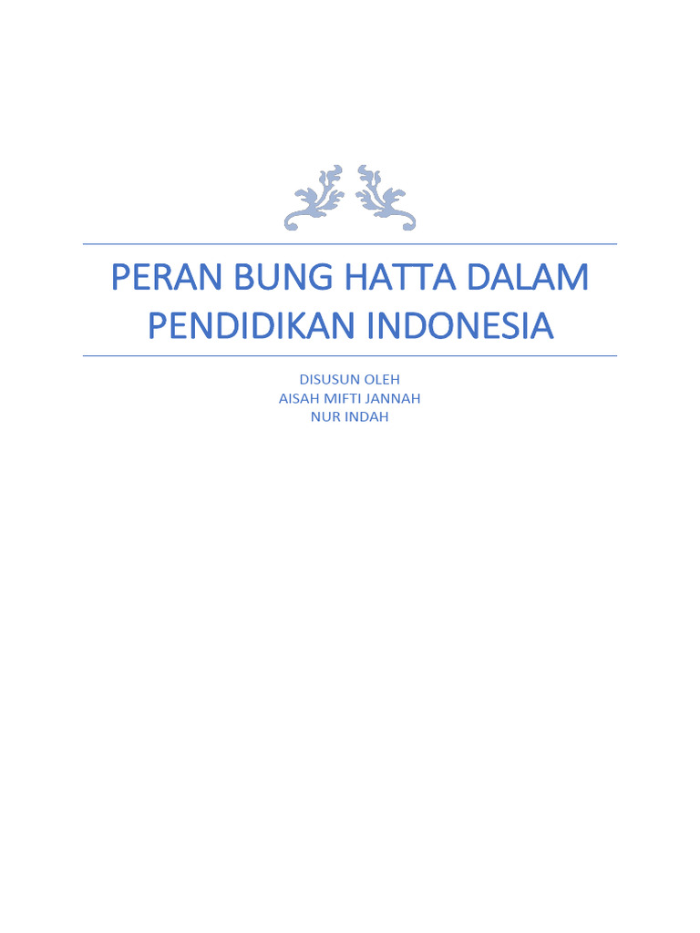 Esai Bung Hatta | PDF