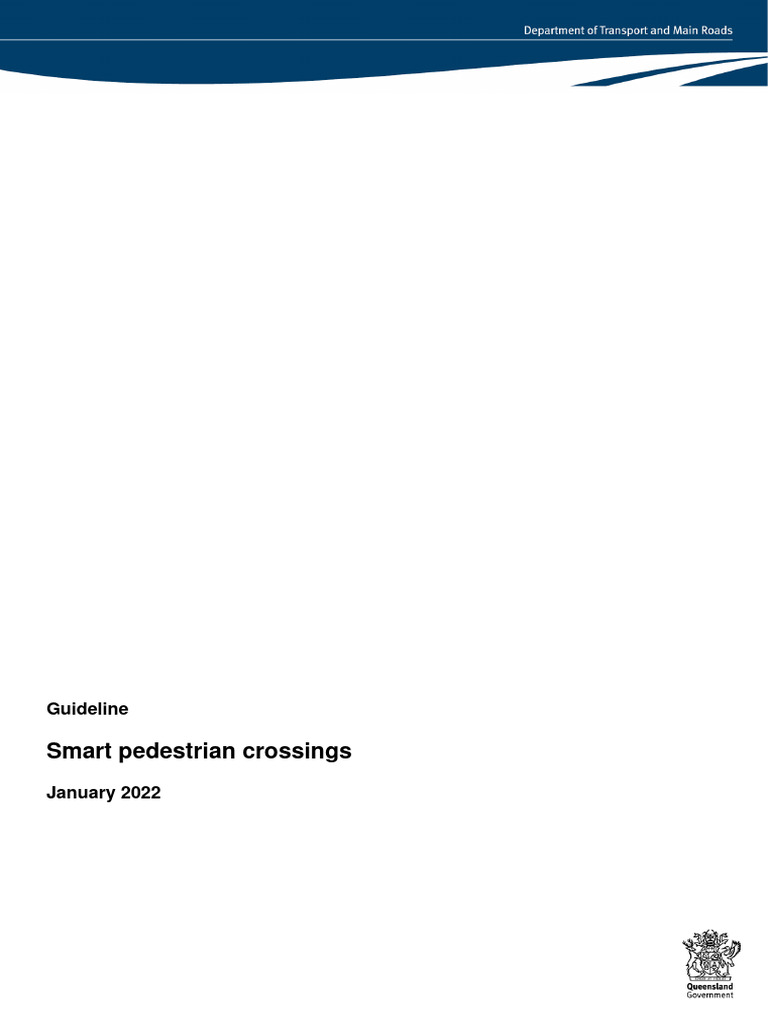 Part 1-Guideline-Smart-pedestrian-crossings | PDF | Traffic | Traffic Light