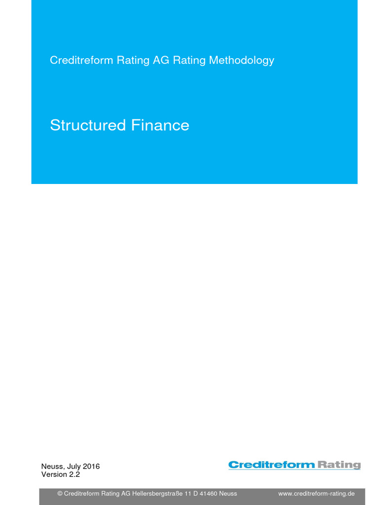 Rating Methodology Structured Finance | PDF | Credit Rating | Credit Risk