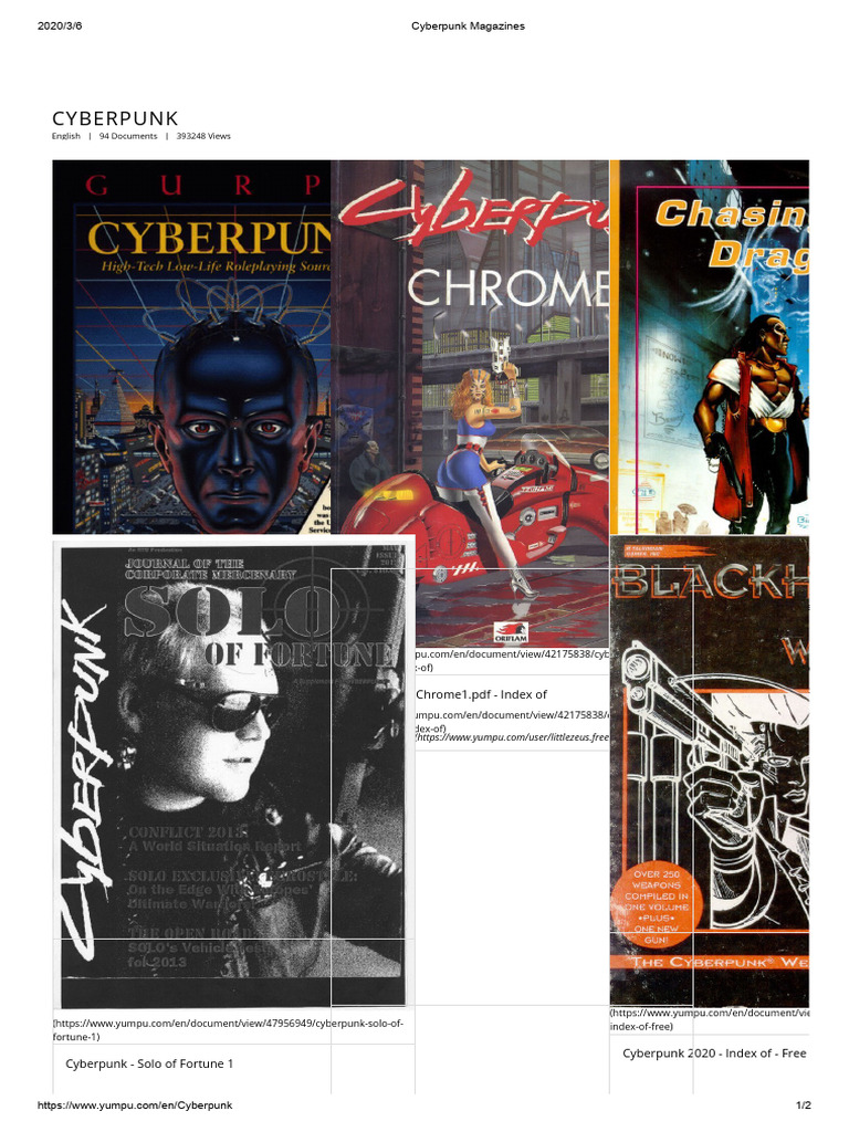 Cyberpunk Magazine Collection Overview | PDF