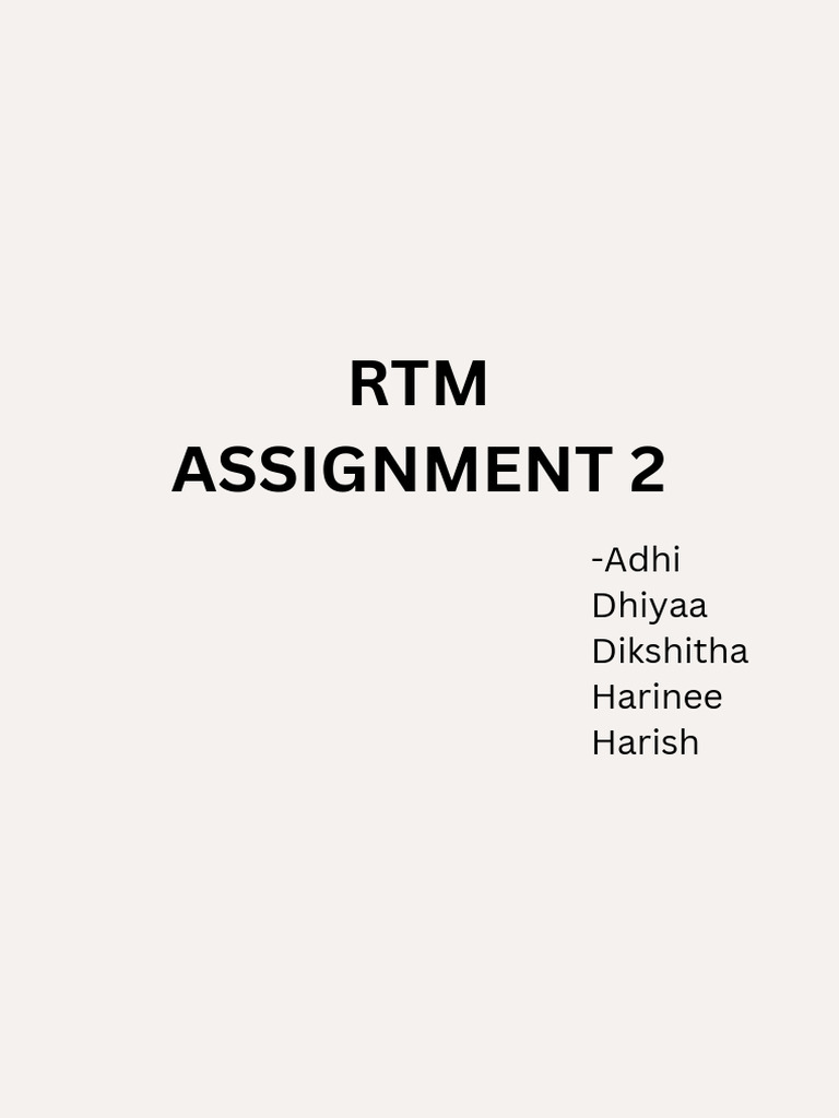 RTM Doc 2 | PDF | Brand | Retail