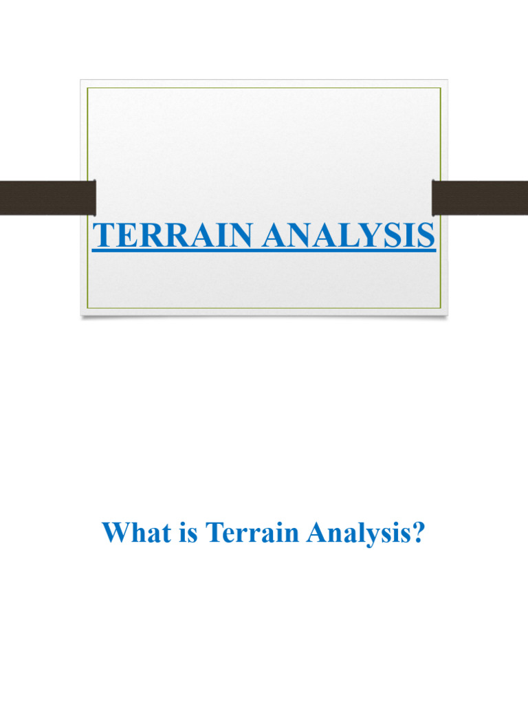 Terrain Analysis | PDF
