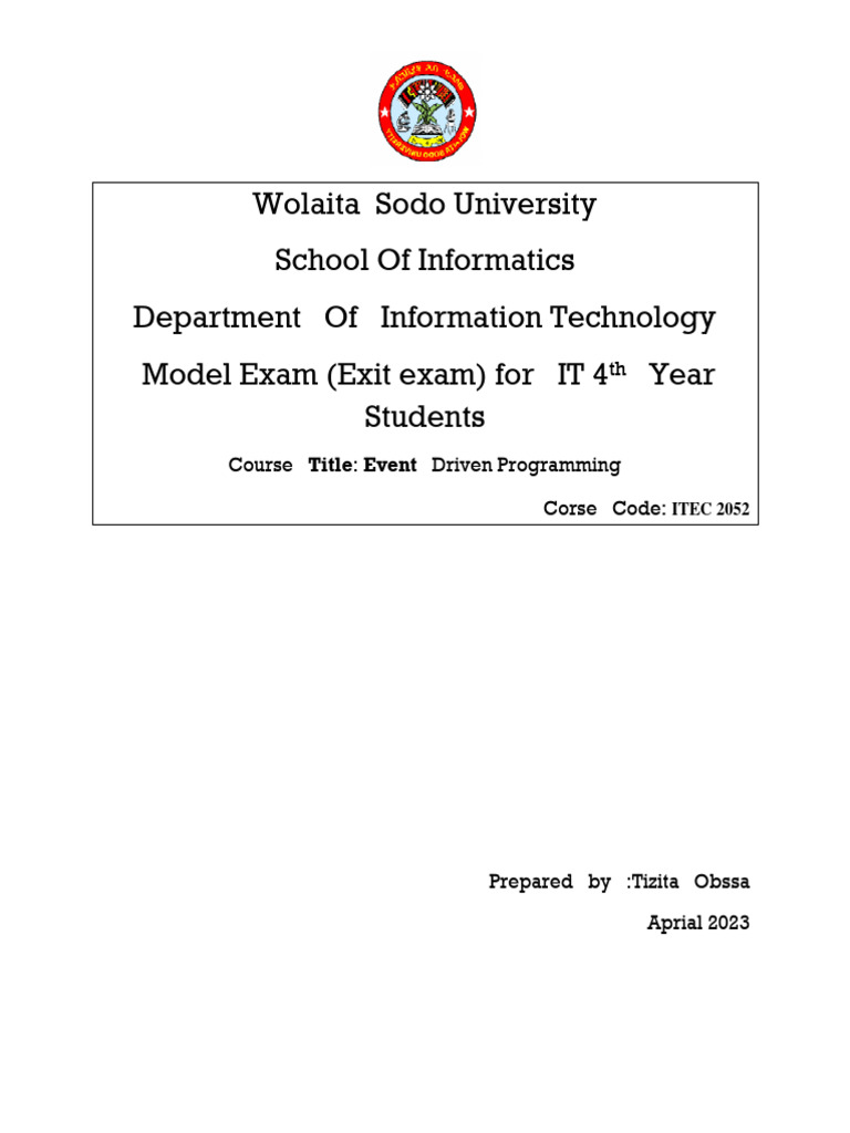 Exitexam 2015 | PDF | Language Integrated Query | Class (Computer Programming)