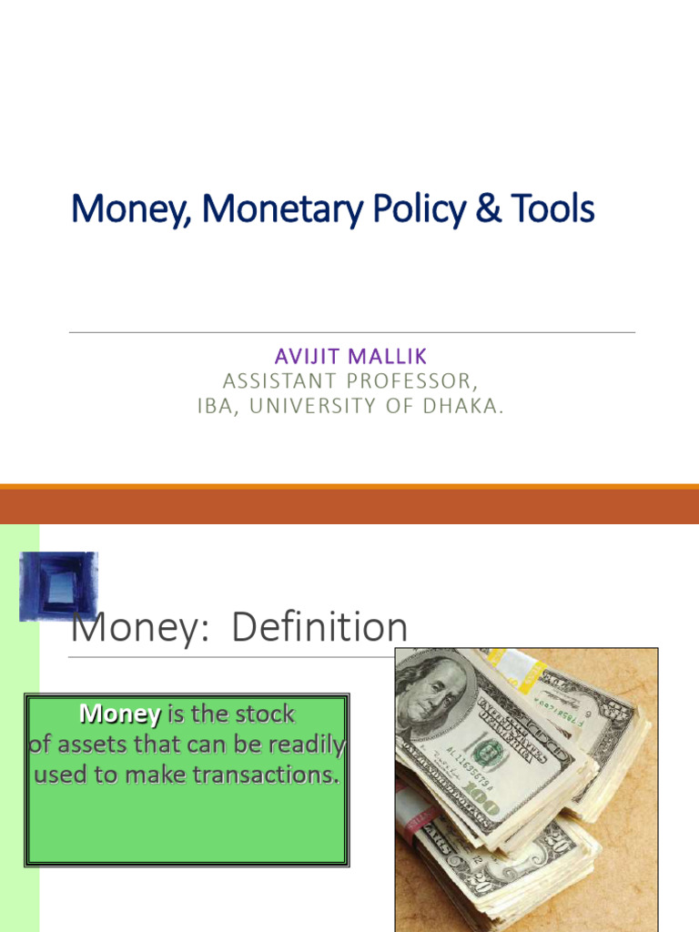 Macro Money, Monetary Policy & Tools Updated | PDF | Money Supply | Money