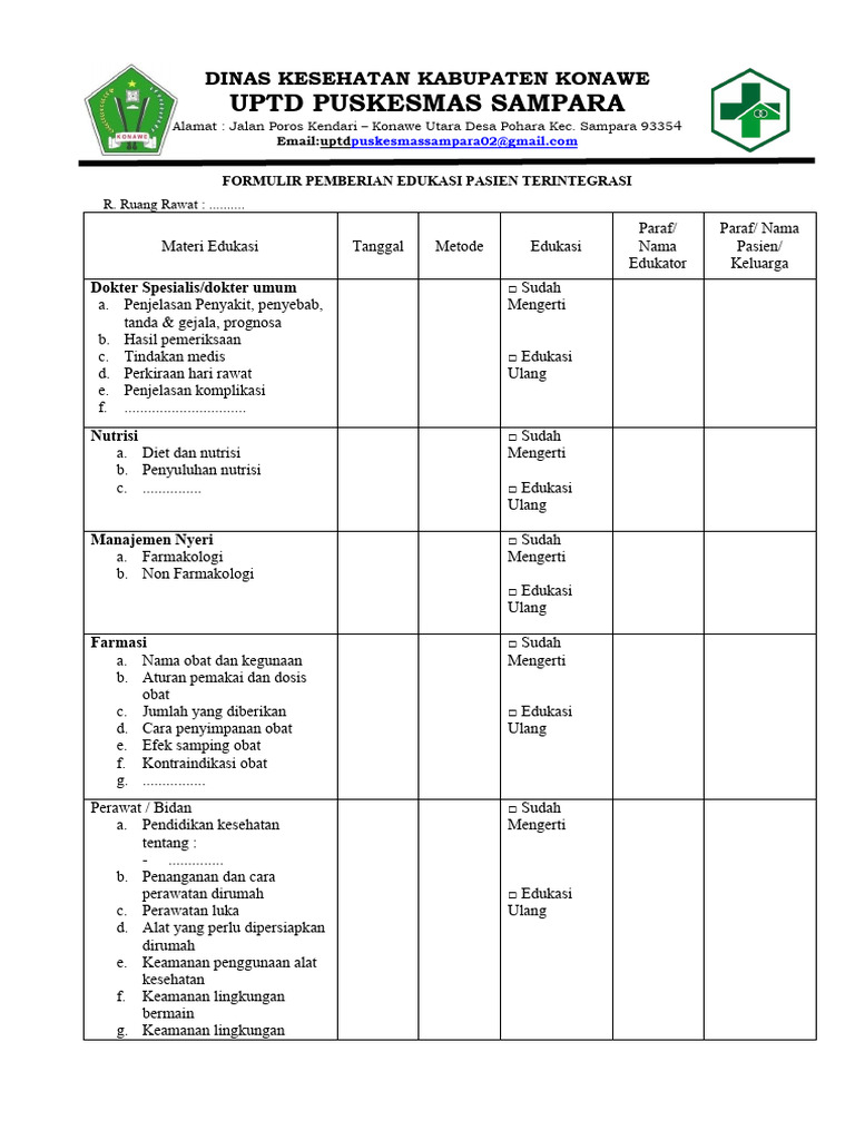 Edukasi Pasien di Puskesmas Sampara | PDF
