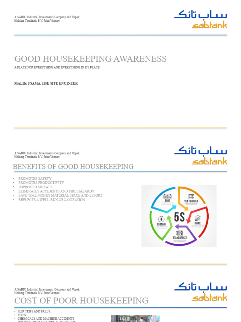 Benefits of Good Housekeeping Practices | PDF | Business