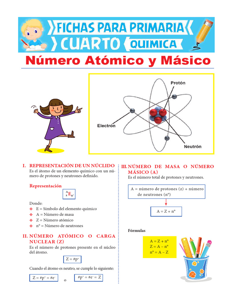 Número Atómico y Másico | PDF | Neutrón | Protón