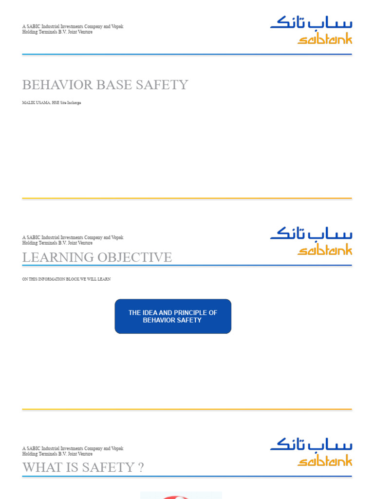 Behavior Safety | Download Free PDF | Safety | Leadership