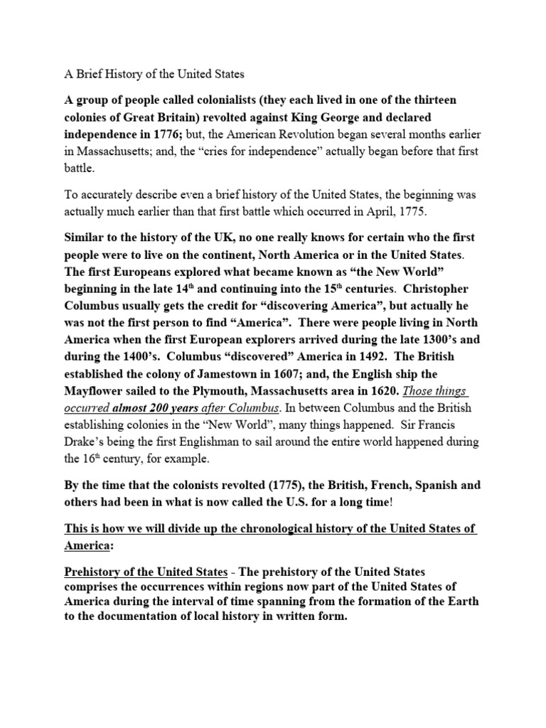 A Brief History of The United States - 2014 | PDF | Confederate States ...