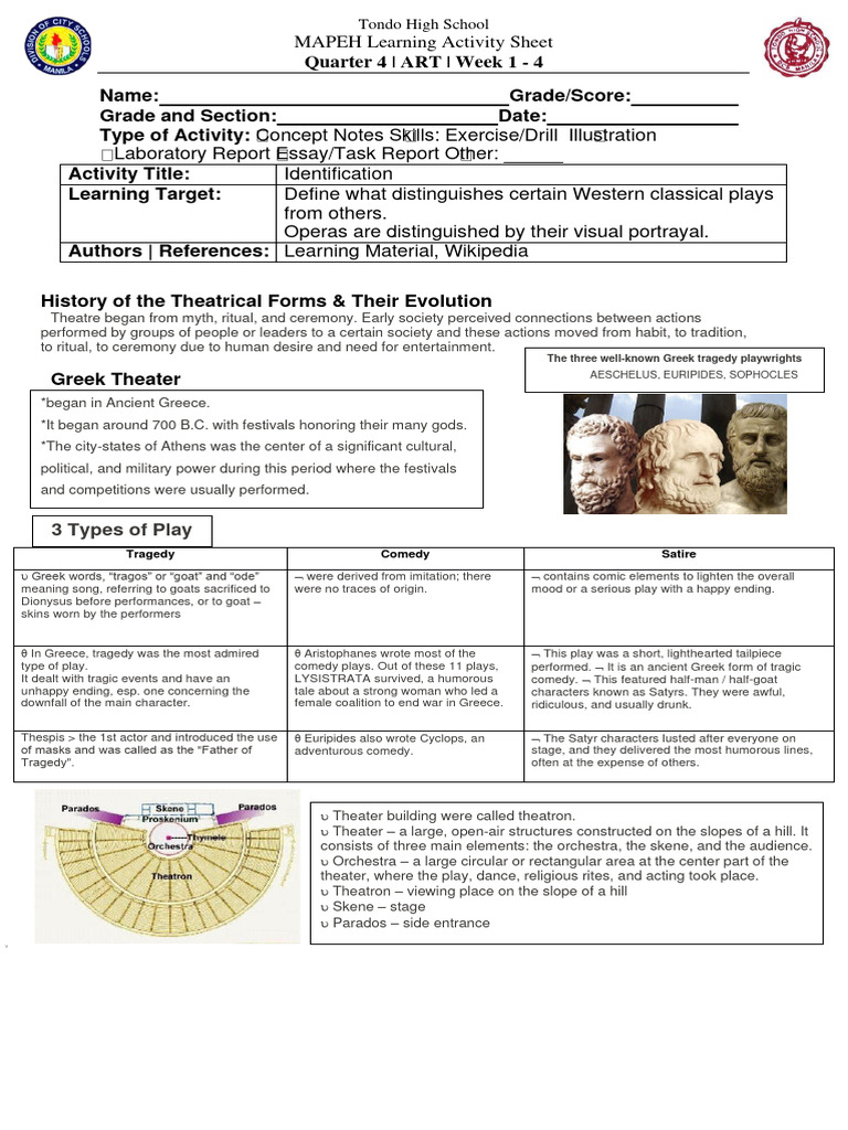 Greek Tragedy Playwrights and Theater | PDF | Tragedy | Theatre