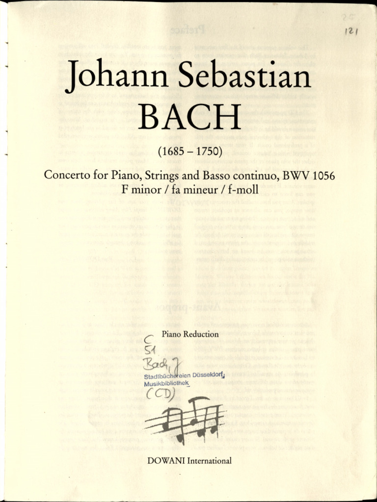 Bach BWV 1056 | PDF