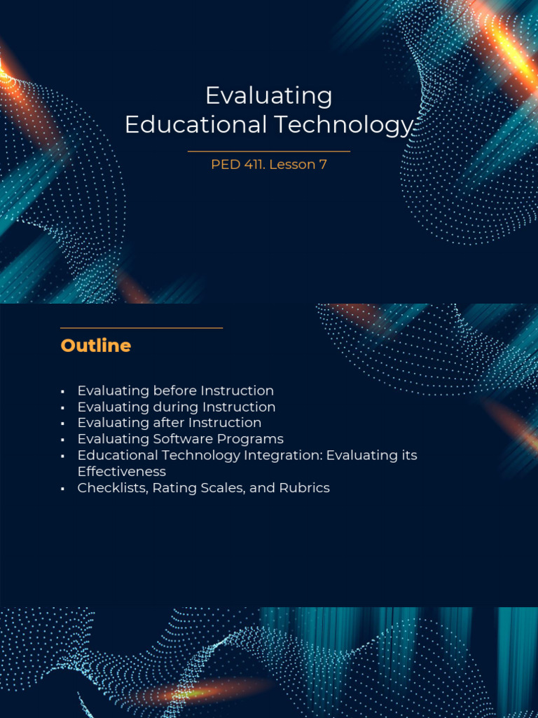 Evaluating Educational Technology Effectiveness | PDF | Rubric (Academic) | Educational Assessment