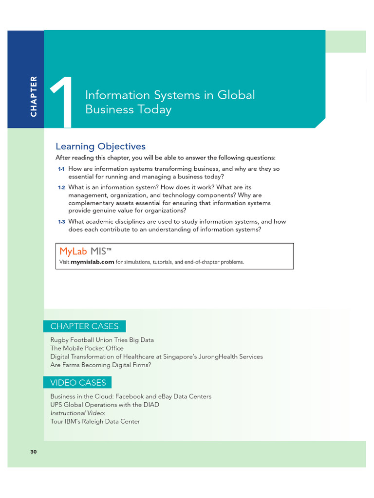 Ch01 Laudon and Laudon (2017) | PDF | Information System | Computer Network