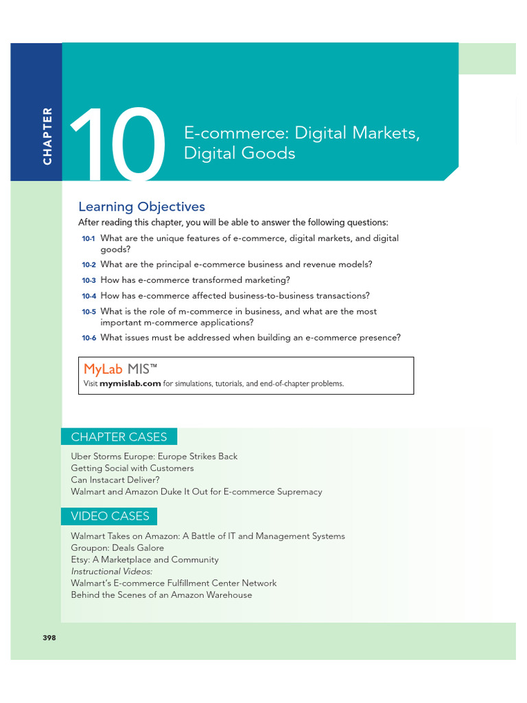 Ch10 Laudon and Laudon (2017) - Pages 398-411 | PDF | E Commerce | Internet