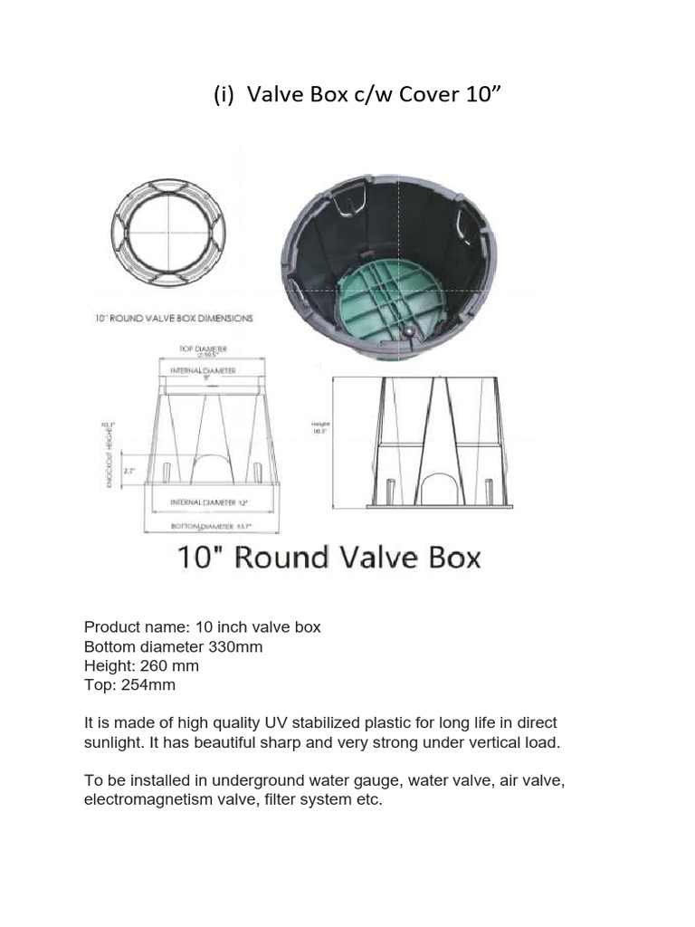 Catalog For Valve Box and QCV | PDF | Valve | Irrigation