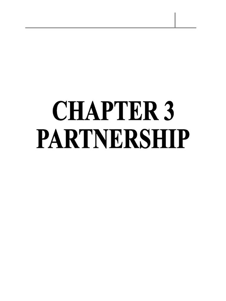 Chapter 3 Partnership Final Accounts | PDF | Interest | Inventory