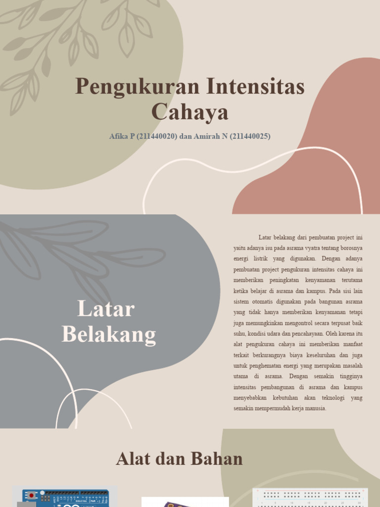 Afika Dan Amirah-Pengukuran Intensitas Cahaya | PDF