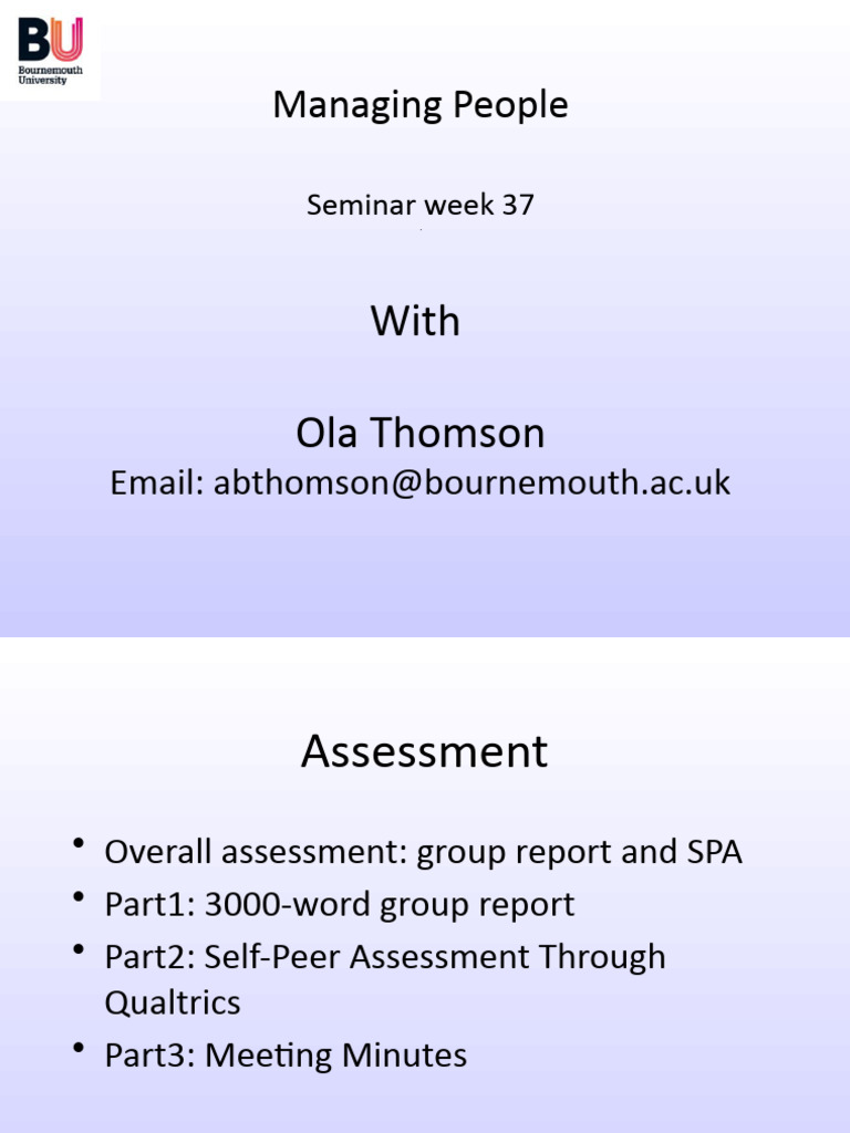 Managing People | PDF