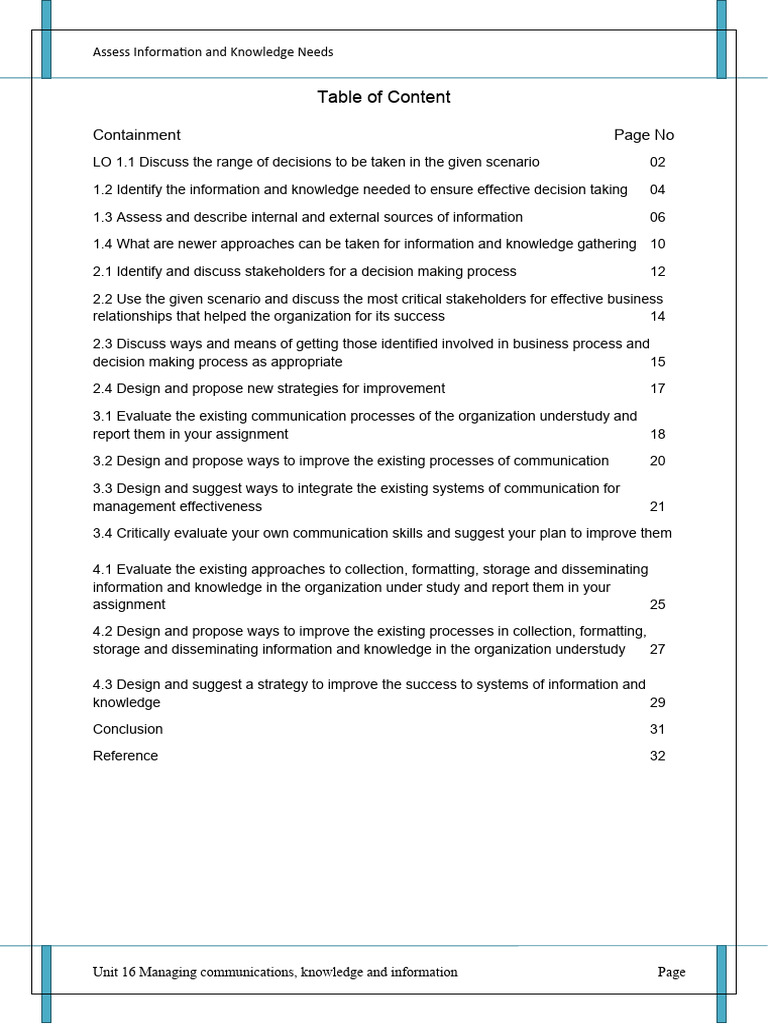 Managing Communication, Knowledge and Information | PDF | Communication | Swot Analysis