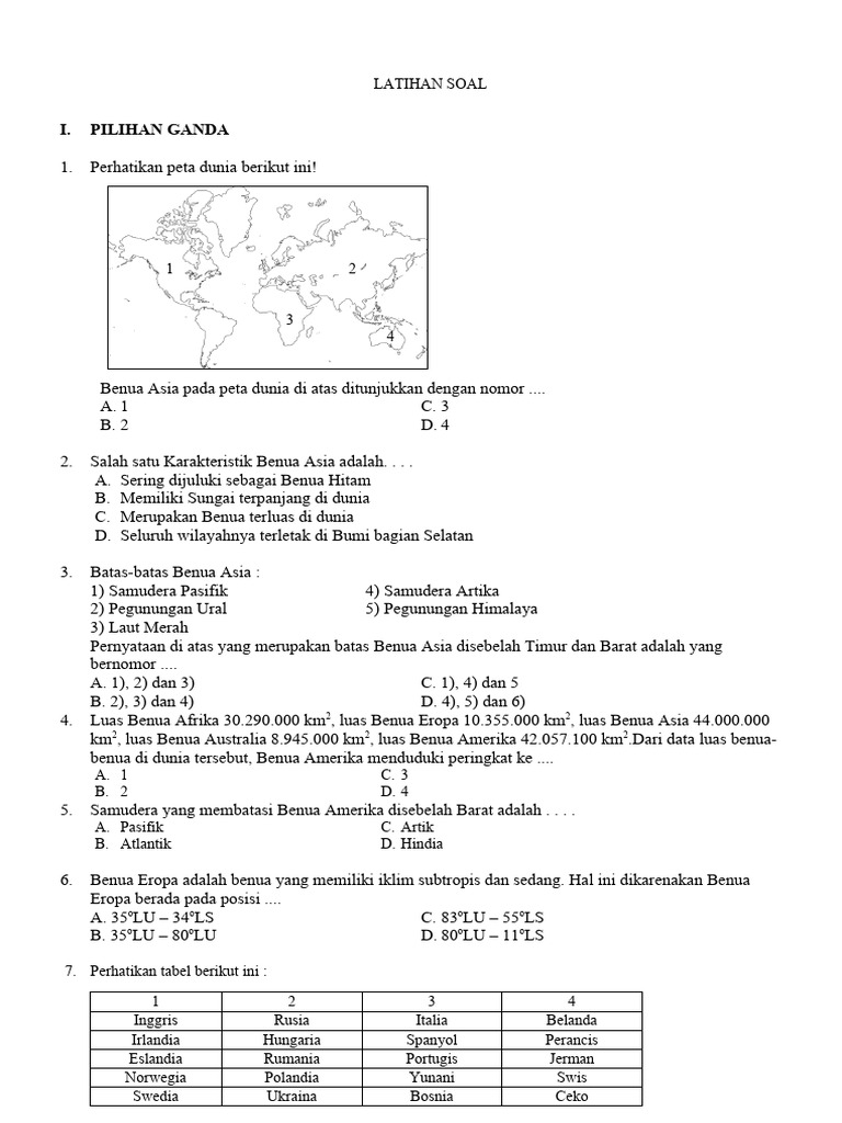 LATIHAN SOAL KLS 9 | PDF
