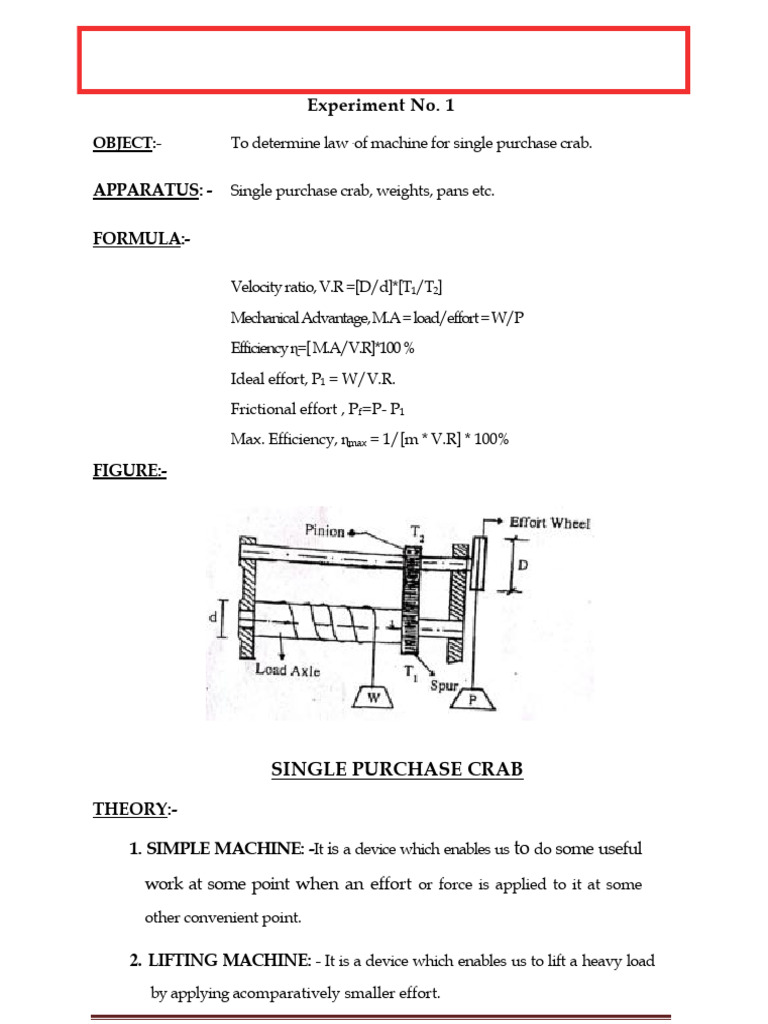 Mechanics Manual | PDF | Machines | Applied And Interdisciplinary Physics