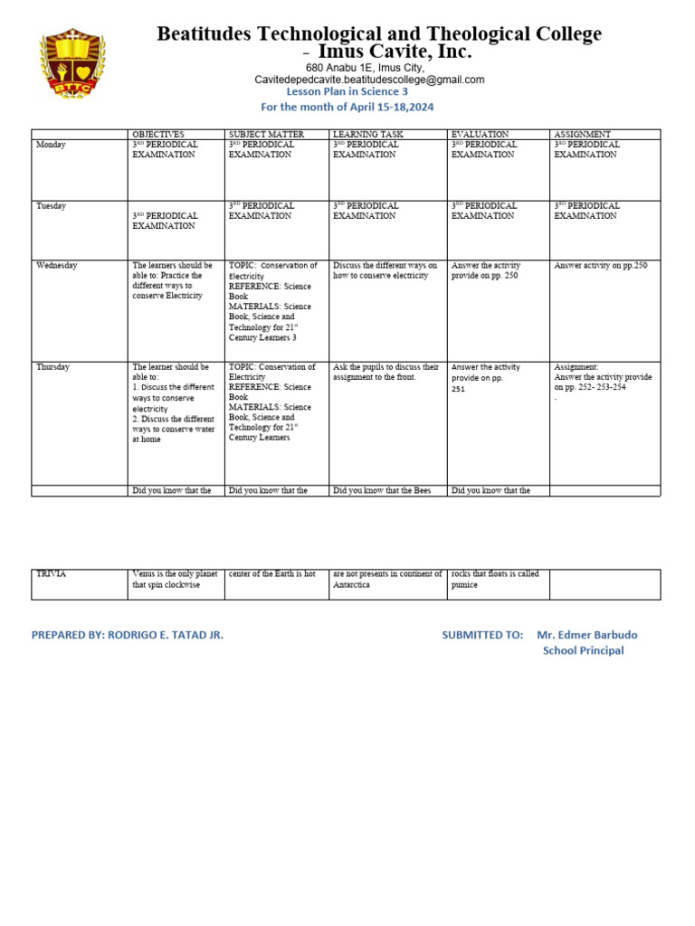 LP 3 | PDF | Education Theory | Behavior Modification