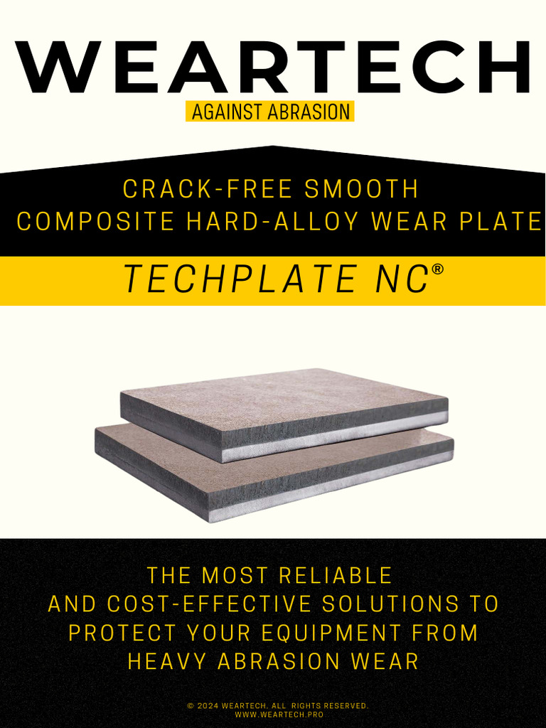 Techplate NC® Crack-Free Smooth Wear Plate | PDF | Wear | Construction