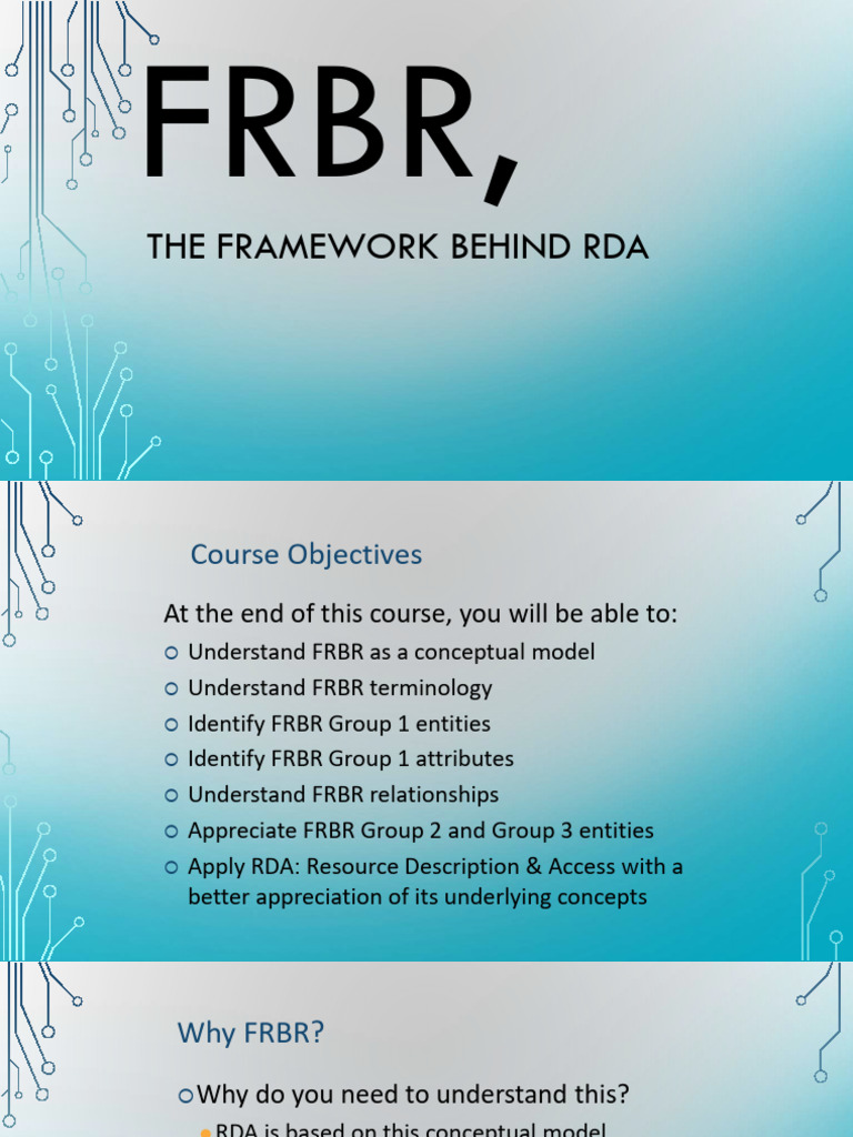 FRBR The Framework Behind RDA | PDF | Conceptual Model | Audiobook