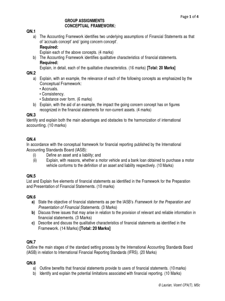 Conceptual Framework QNS - BAIT | PDF | International Financial ...