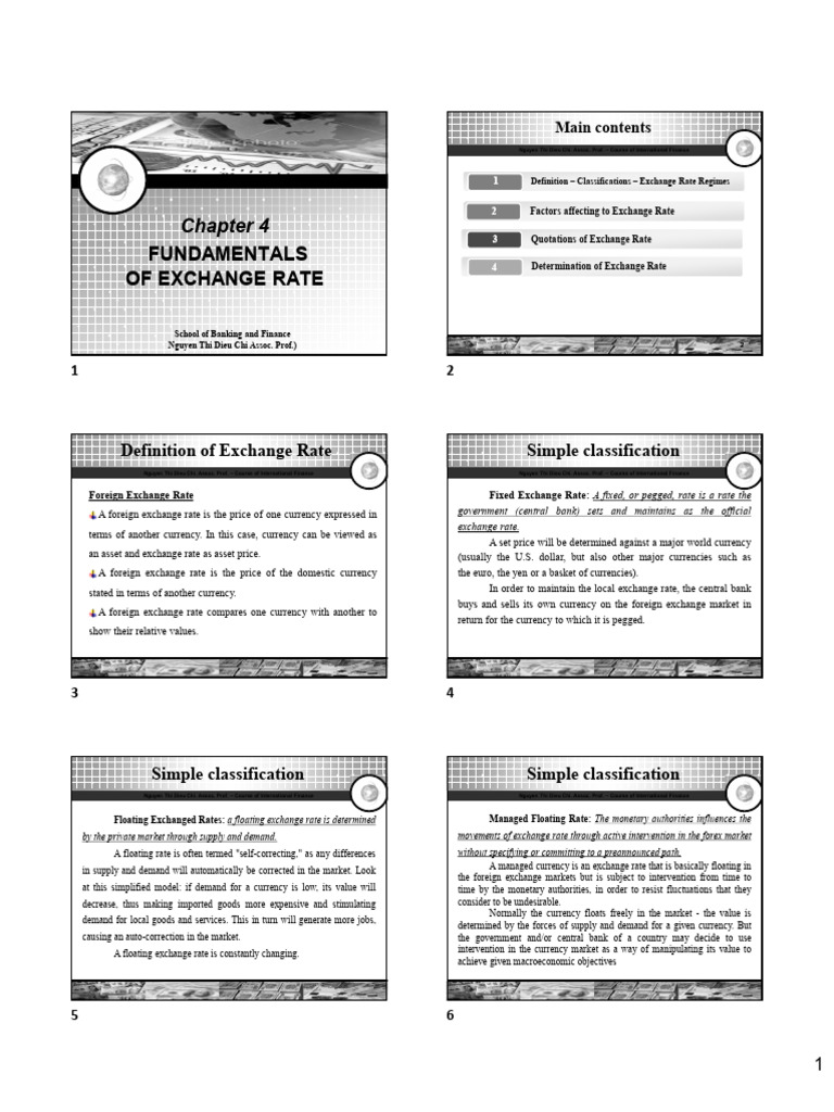 Exchange Rate Fundamentals Explained | PDF | Exchange Rate | Currency ...