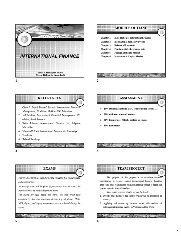 Chapter 1. Introduction of International Finance | PDF | International ...