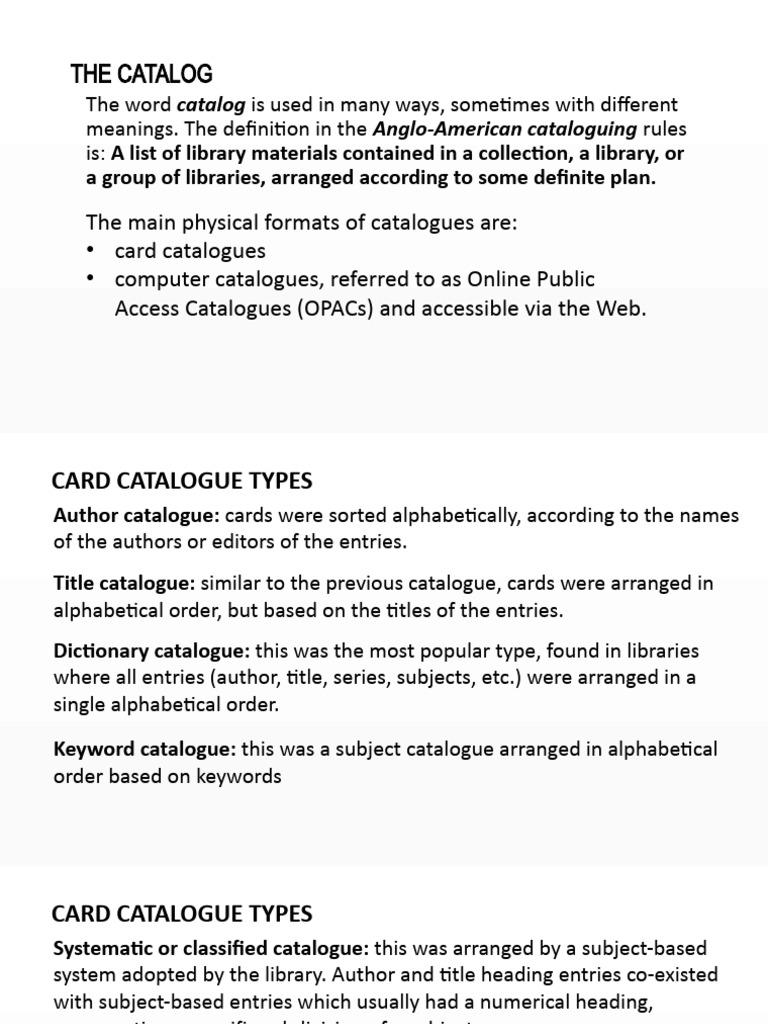 The Catalog | PDF | Computing | Information Science
