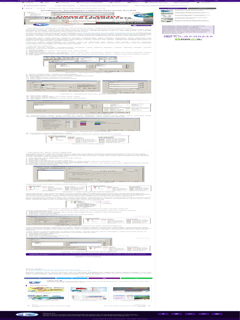 Pengaturan Pembuatan Legenda Peta Pada ArcGIS - Lapak GIS | PDF