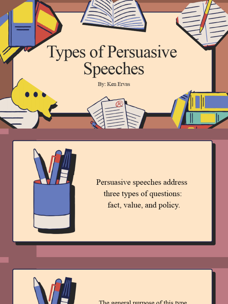 Types of Persuasive Speeches1 | Download Free PDF | Thought | Social ...