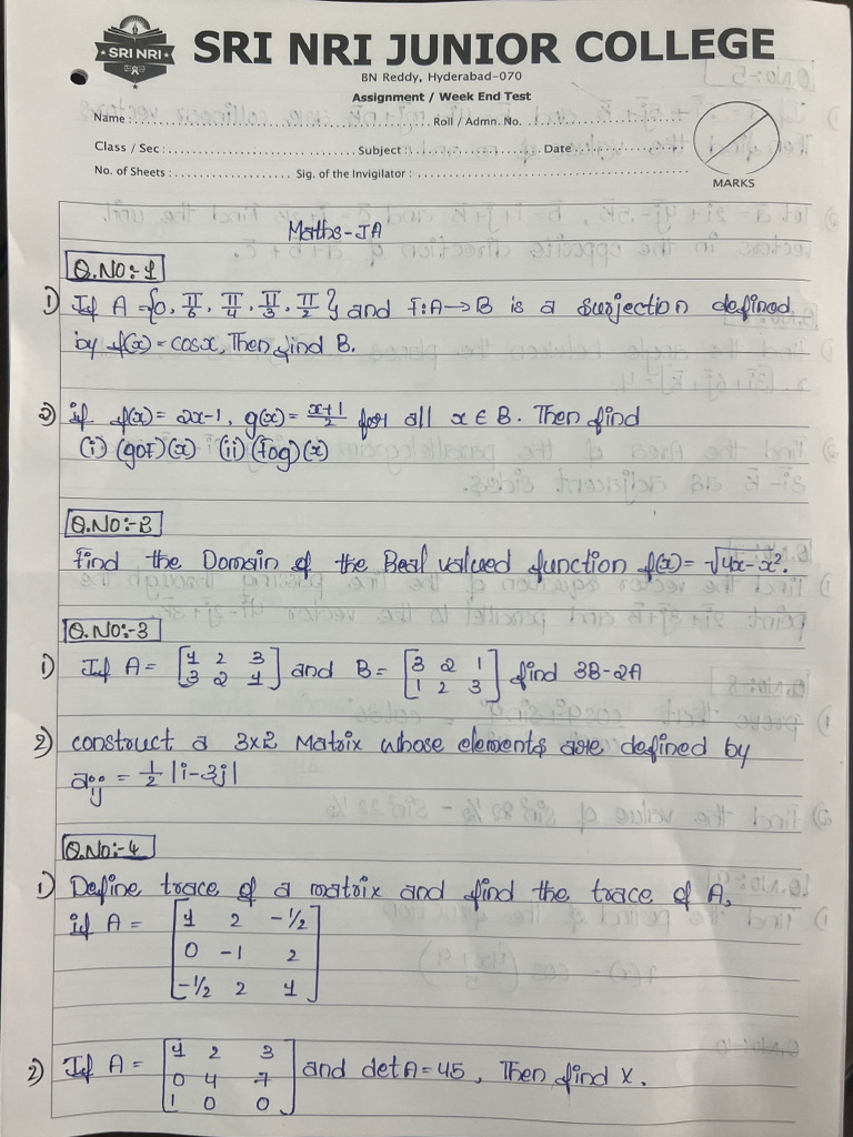 Mathematics 1a | PDF