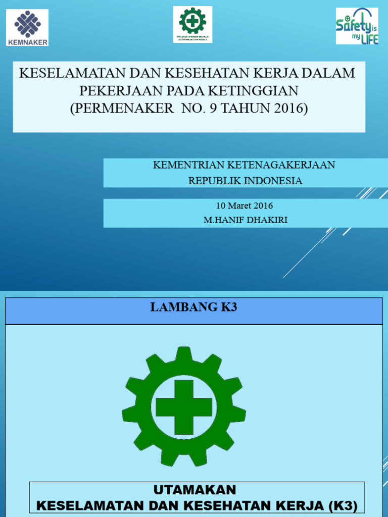 K3 Di Ketinggian Permenaker 9 TH 2016 - 2023 | PDF | Sains & Matematika