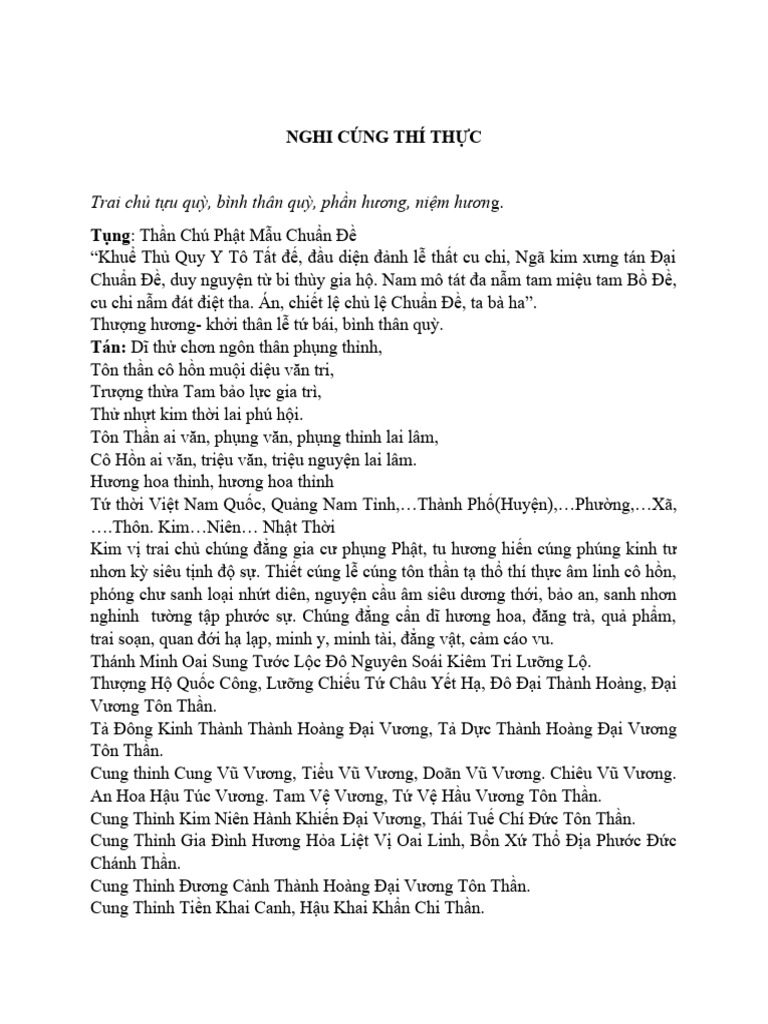 Cúng Thí TH C | PDF