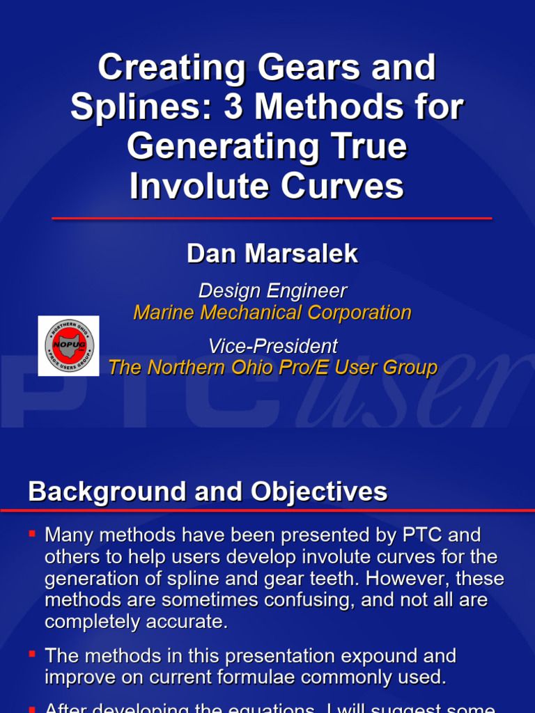 Creating Gears and Splines | PDF | Gear | Equations