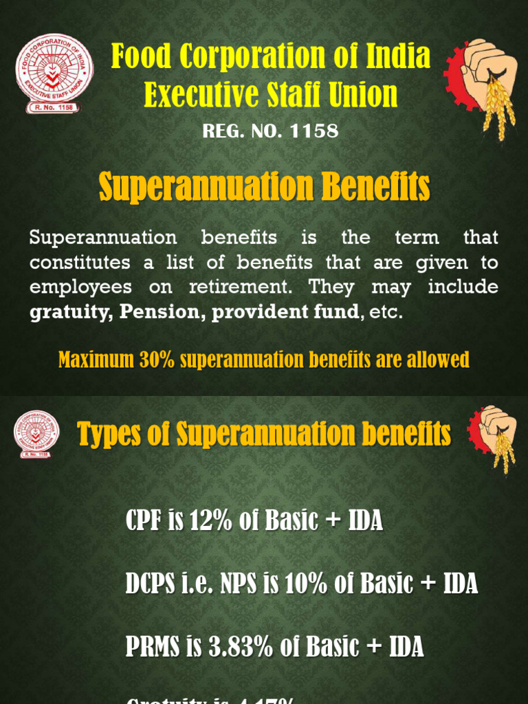 Superannuation Benefits Overview for FCI Employees | PDF | Pension ...