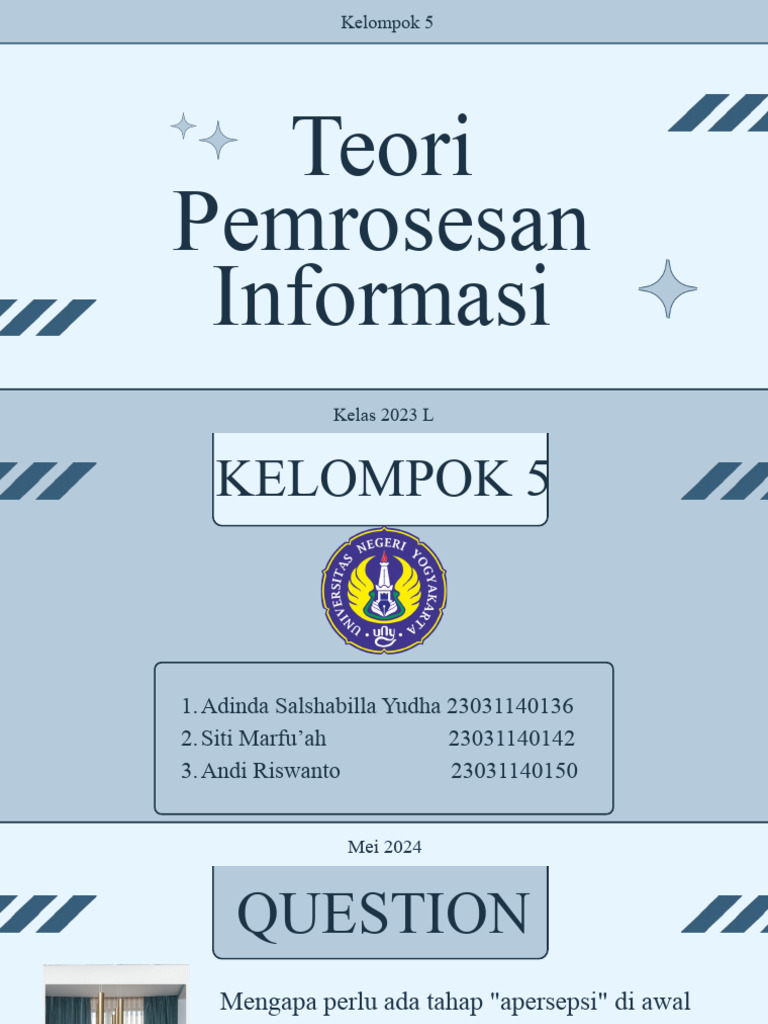 Teori Pemrosesan Informasi | PDF