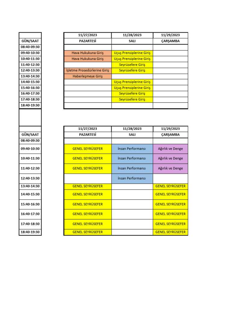 PPL_ve_ATPL_Ders_Programı | PDF