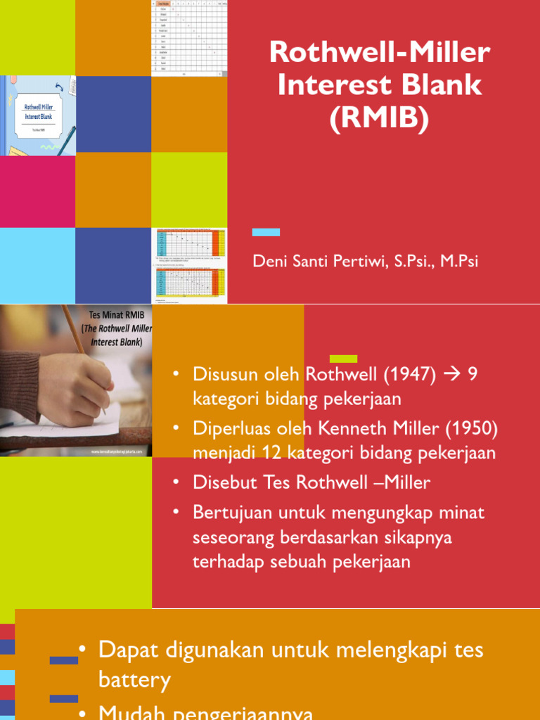 Pertemuan 5 Rothwell-Miller Interest Blank (RMIB) | PDF