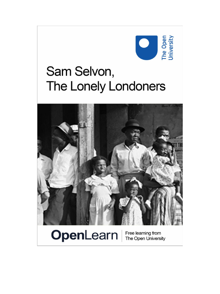 Sam Selvon The Lonely Londoners | PDF | Narration | Creative Commons ...