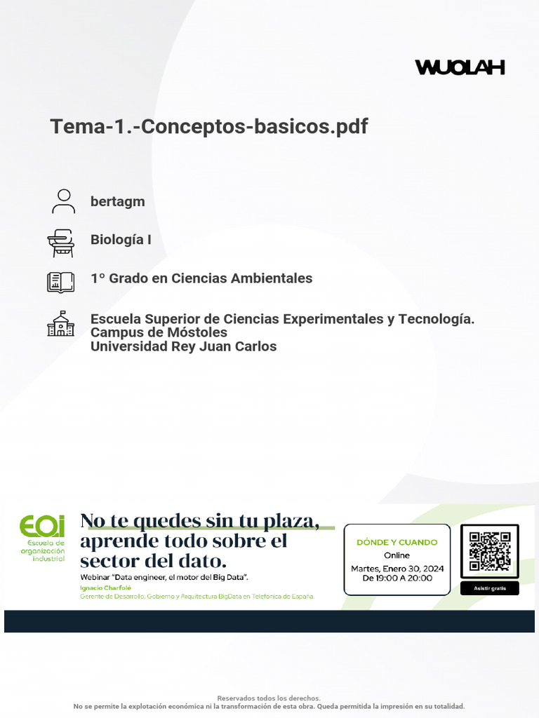 wuolah-free-Tema-1.-Conceptos-basicos | PDF | Evolución | Seleccion natural