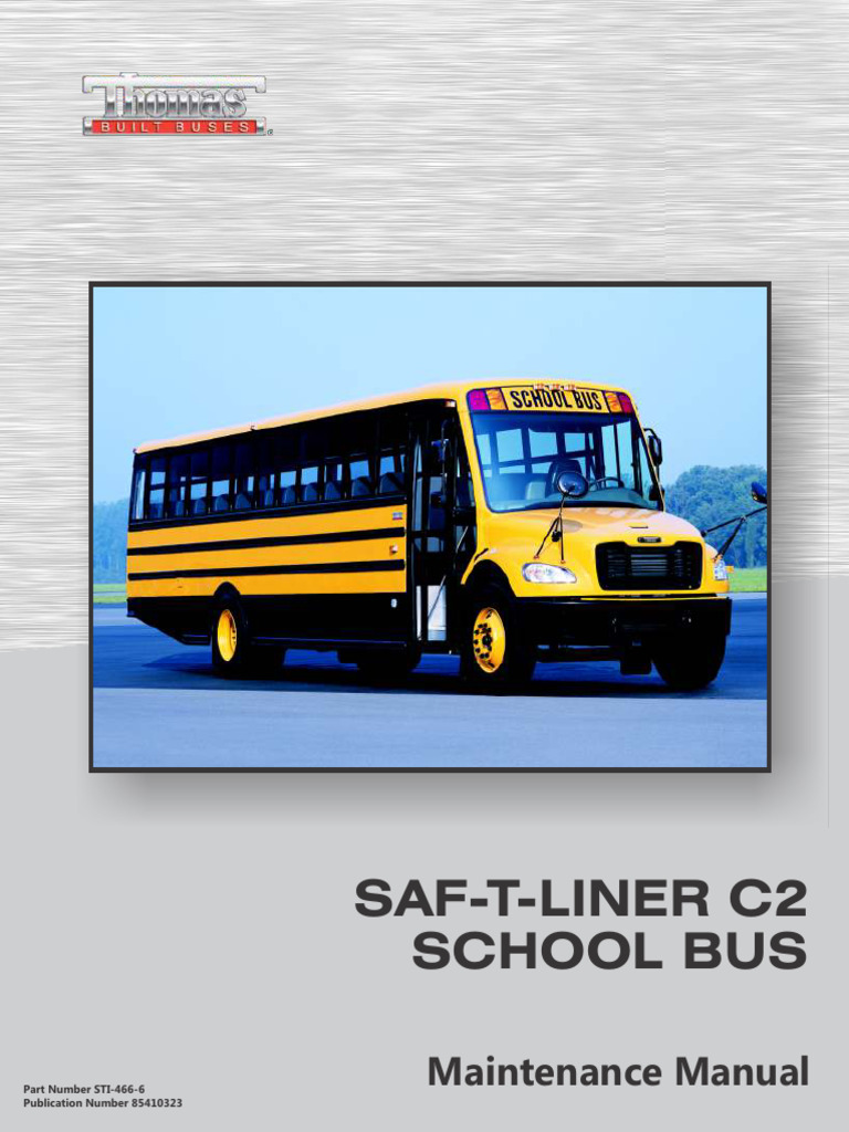 Saf T Liner C2 School Bus Maintenance Manual | PDF | Belt (Mechanical ...