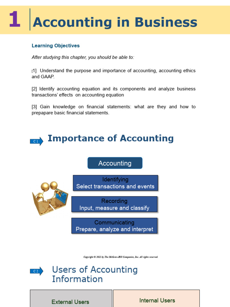 Principles of Accounting Chapter 1 | PDF | International Financial ...